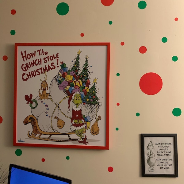 Grinch Mega Art Bundle Set, Set of 20, Christmas Gallery Wall, Holiday ...