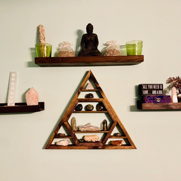 Hexagon/triangle Display Shelf - Etsy