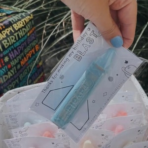 Space Chalk Rocket Printable Kids Space Party Favor Space Theme Party ...