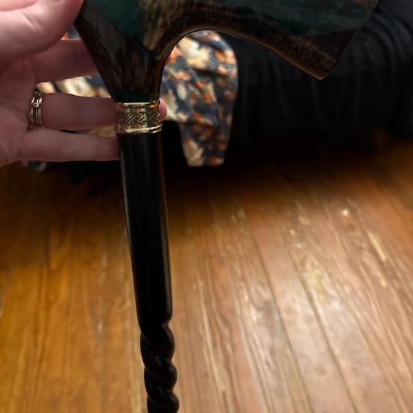 Wooden Cane Handmade | Epoxy Resin Walking Stick High Quality Solid ...