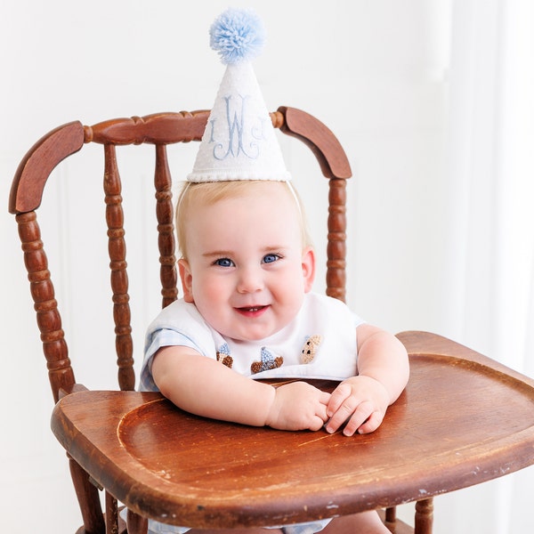 Embroidered Monogram Banner-wall Banner for First Birthday-monogram Bib ...