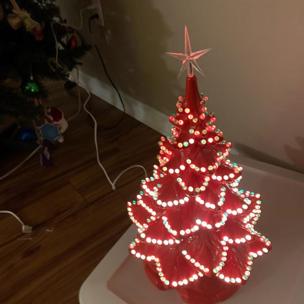 Atlantic A64 Red Ceramic Tree - Etsy