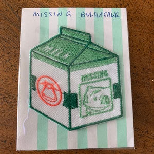 Missing Pokemon Moomoo Milk Patches Bublasaur, Squirtle, Charmander ...