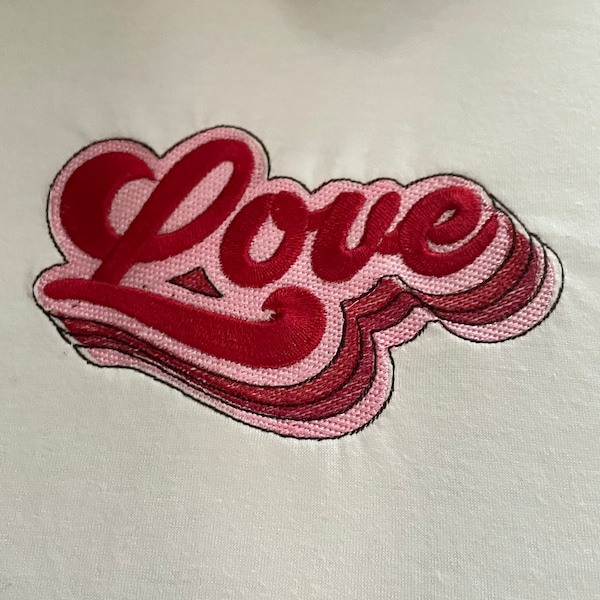 Love Embroidery Design, Valentine's Embroidery Design, Love Machine ...