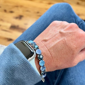 CALM AND COOL 8mm Bracelet made With K.D.S. Premium Crystal | Etsy