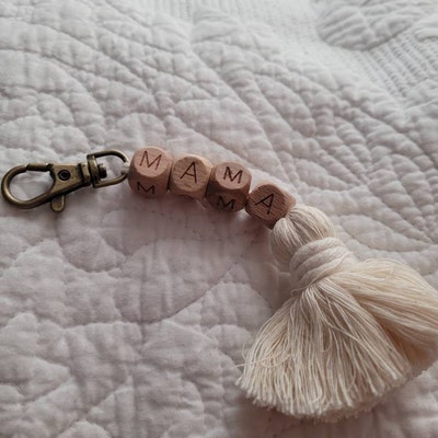 Mama Tassel Mom Accessories Diaper Bag Accessory Mama Keychain Charm - Etsy