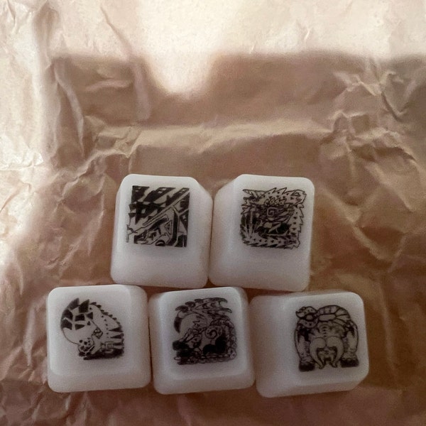 Monster Hunter Keycaps, Monsters - Etsy