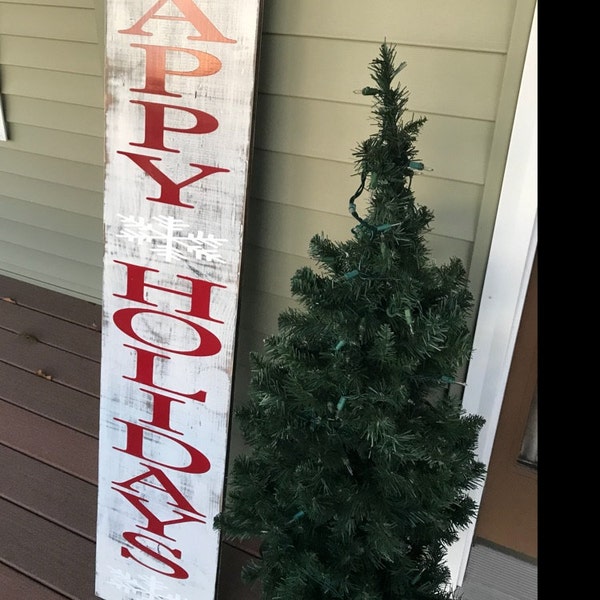 Reversible Winter Sign, Welcome Sign, Reversible Holiday Sign ...