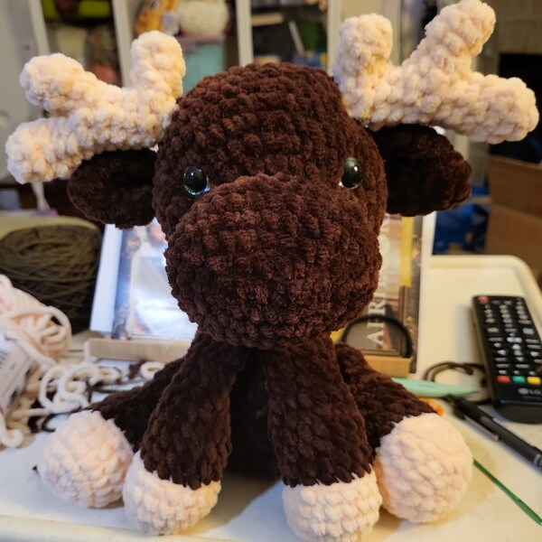 Crochet Moose Amigurumi Pattern | Moose Crochet Pattern | Woodland ...