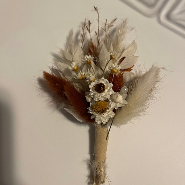Rust Wildflower Boutonniere/ Wedding Flowers/ Groom and Groomsmen ...