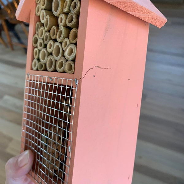 Sunny Pollinator House: 2-room Insect Hotel, Native Bee & Ladybug ...