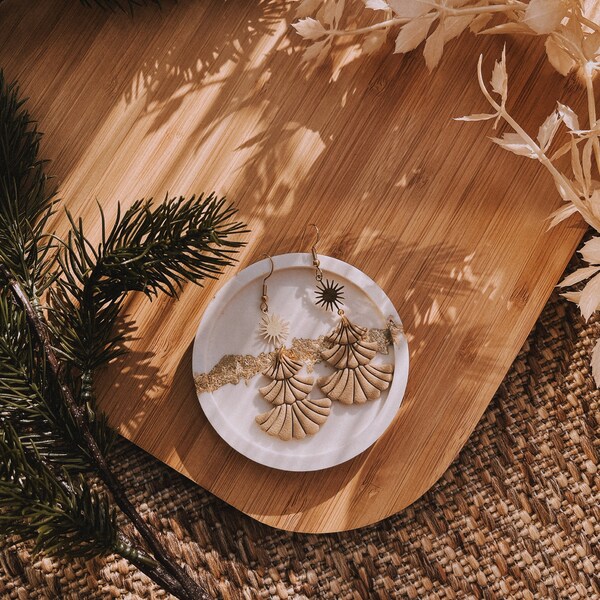 Christmas Tree Polymer Clay Earring Cutter | Winter Holiday Embossing ...