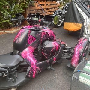 Can Am Ryker Sport Rally 600 900 Graphic Wrap Decal Kit hot Rod Flames ...