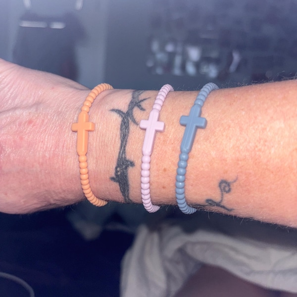 Unisex Silicone Cross Bracelet for Kids and Adults, Christian Faith ...