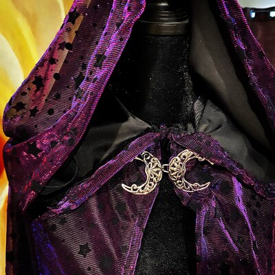 Moon Cloak Cloakclasp Double Moon Cape Closure Fibula - Etsy
