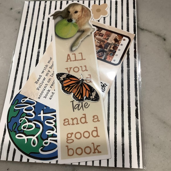 Custom Dog Bookmark, Animal Lover Gift for Pet Lovers, Personalized ...