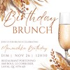 Editable Birthday Brunch Invitation, Fall Brunch Invitation, Autumn ...