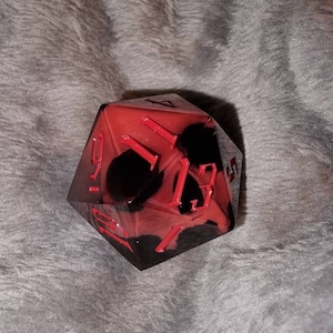 D20 Skull Geode 33mm Dice Sharp Edge, D&D Dice Set for Dungeons and ...