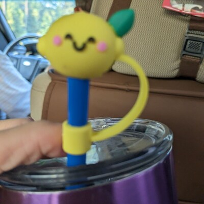 Star Blue Straw Topper, Straw Covers, Straw Charms, Straw Caps, Not for ...