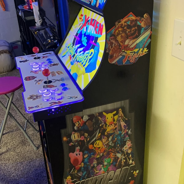 3d Mame Multicade Classics Side Art Arcade Cabinet Graphics Decals ...