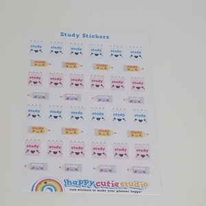 40 Cute Study/college/university/school Planner Stickers - Etsy
