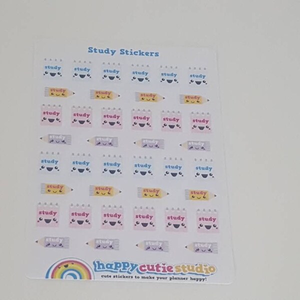 40 Cute Study/college/university/school Planner Stickers - Etsy
