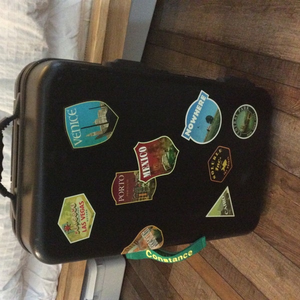 Personalizable Travel Stickers Pack, Vintage-style Travel Gift, Decals ...