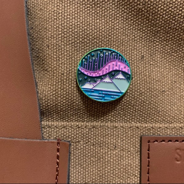 Aurora Borealis Duochrome Enamel Pin - Etsy