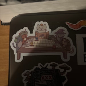 Cats Playing Rpg Sticker Rpg Sticker Tabletop Gaming Sticker RPG ...