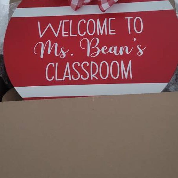 Teacher Classroom Door Sign | Back to School | Teacher Gift | Teacher ...