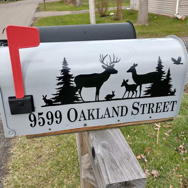 Mailbox Decals, Mailbox Address Decals, Custom Mailbox Stickers ...