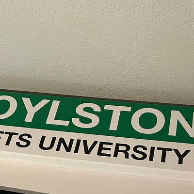 Official Painted Wood Entering Boston Sign Handmade - Etsy
