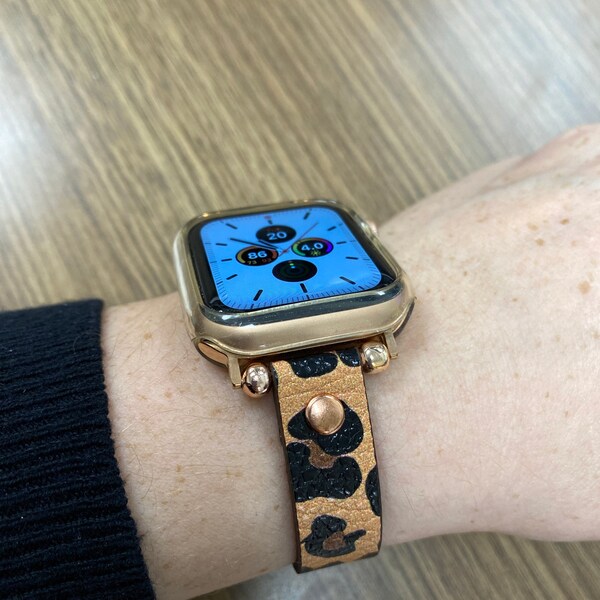 Leopard Apple Watch Band Women 38mm 40mm 41mm 42mm 44mm 45mm, Leopard ...