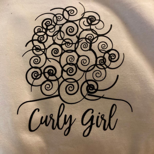 Curly Girl Natural Hair Curls SVG Cricut or Silhouette Cut File - Etsy