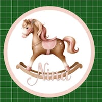 Rocking Horse Clipart, New Baby Clip Art, Boy Girl Neutral Horses Pngs ...