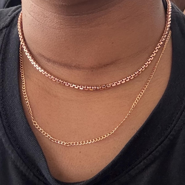10K Gold Miami Cuban Link Chain Shiny CZ Box Lock Real 10K Yellow Gold ...