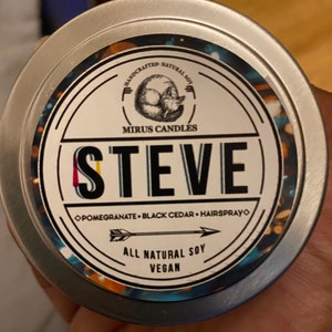 Hopper Soy Candle Stranger Things Fandom Candle 8oz All - Etsy