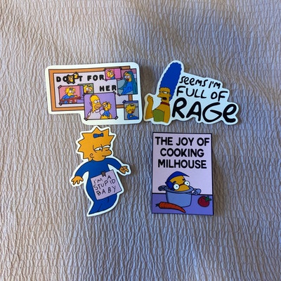 The Simpsons Vinyl Sticker Blinky the Fish Three-eyed Fish Laptop Decal ...