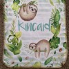 Personalized Blanket - Sloth Blanket - Sloth Personalized Blanket ...
