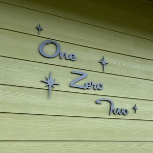 Atomic Starburst for Outdoor House Numbers - Etsy