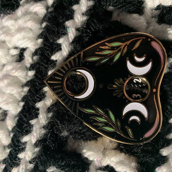 Ouija Row Counter Pin - Hard Enamel Pin Knitters Flair - Etsy