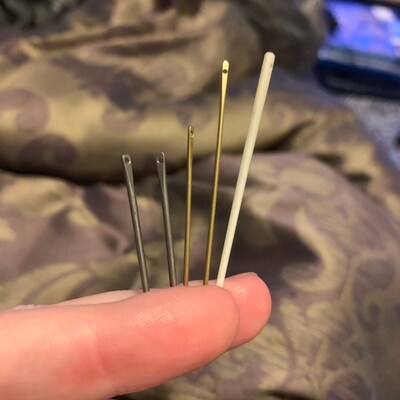 Bone Needle for Sewing, Historical Reenactment 6,5cm 2,5inch, Thin - Etsy