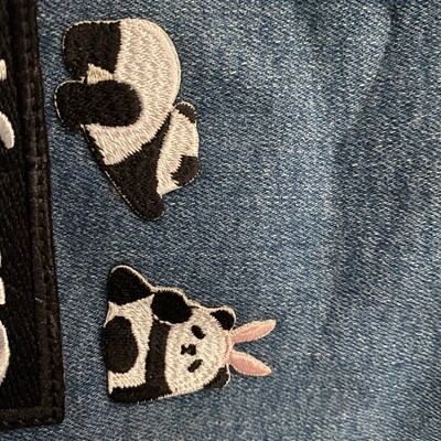 Panda Patch, Cute Patches, Self Adhesive Patch, Animal Patch, Diy ...