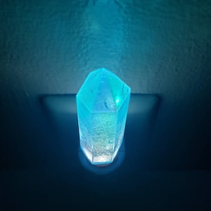 Orange Aura Rose Quartz Crystal LED Gemstone Night Light - Etsy