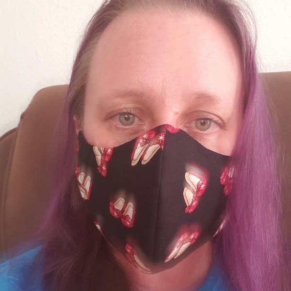 Wizard of Oz Face Mask W/ Filter Pockets Toto, Villians, Wicked Witch ...