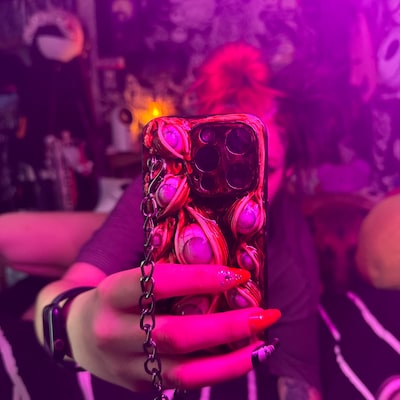 Gothic Decoden Phone Case,3d Horror Scary Goth iPhone Case,designer ...