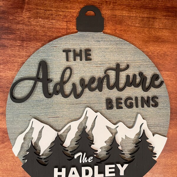 Adventure Door Hanger SVG Laser Cut Files - Camping SVG - Forest SVG ...