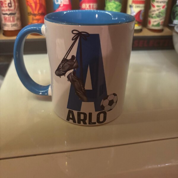 Football Mugs | Personalised Football Mug | Boys Football | Football ...