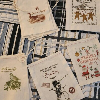 Outlander Inspired Advent Calendar Christmas Bags Sassenach Jamie ...