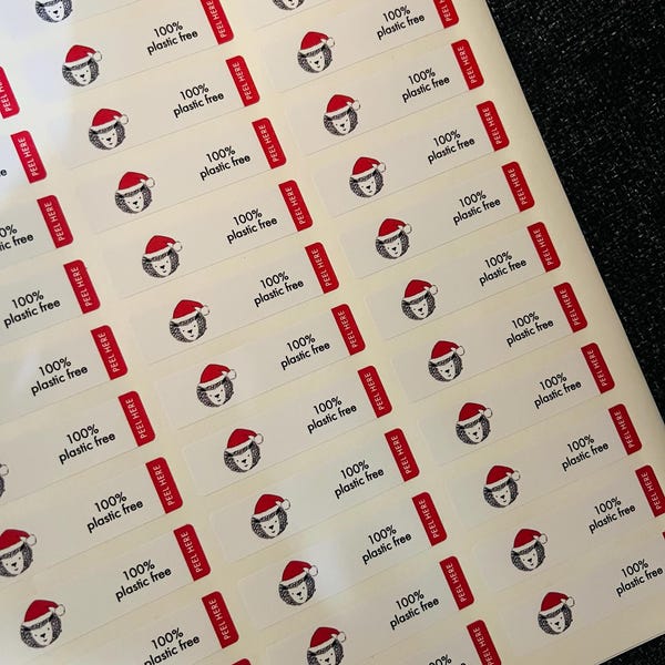 Eco Friendly Card Clasp Stickers / Low Tack Card Catch Labels ...